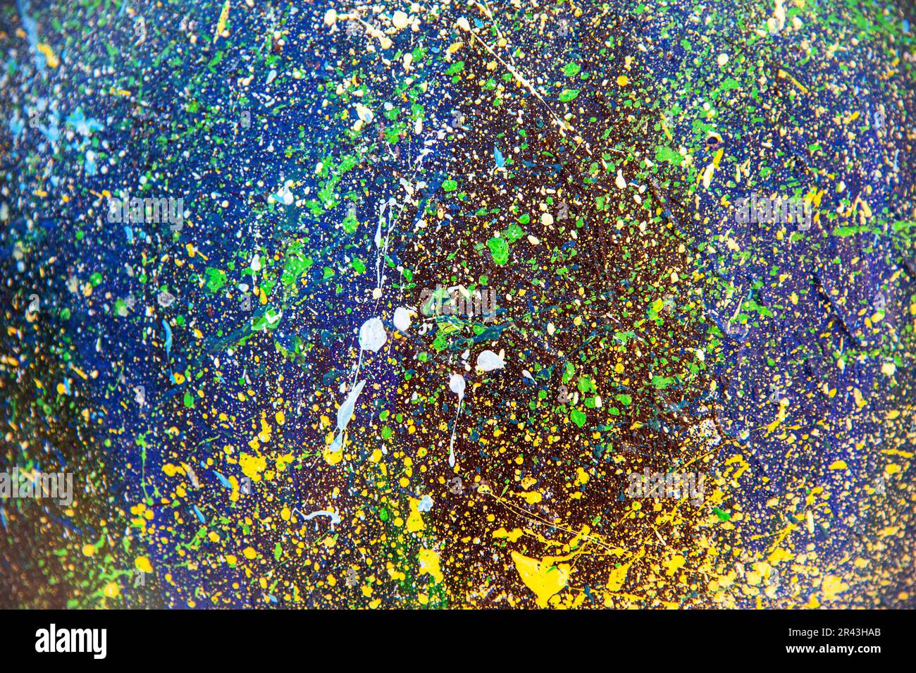 Art paint background of bright multi coloured and textured painted ...