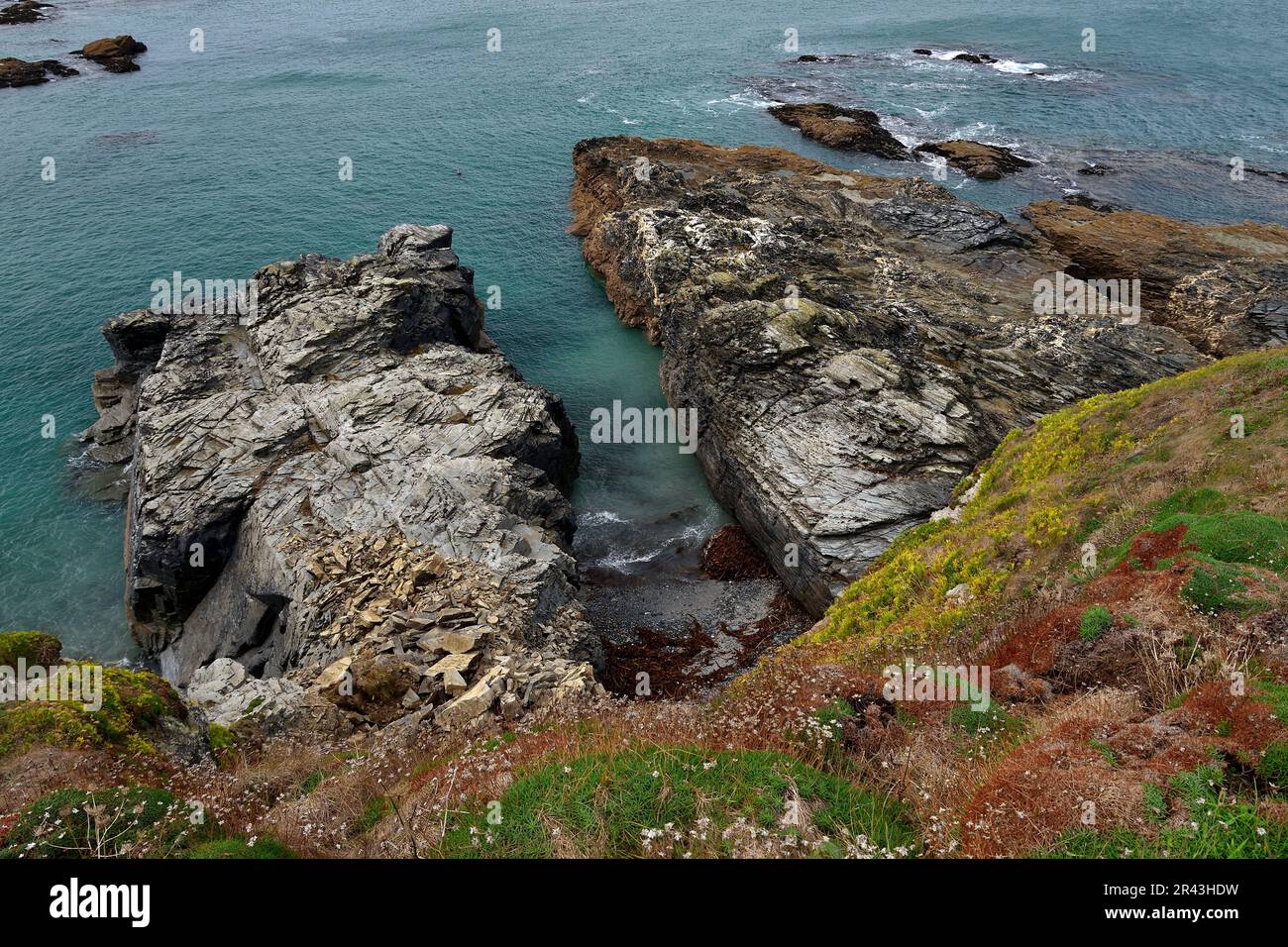 Godrevy Point in Cornwall Stock Photo - Alamy