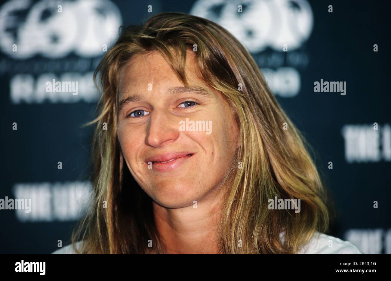 Stefanie Steffi Graf, deutsche Tennisspielerin, Porträt bei einer ...