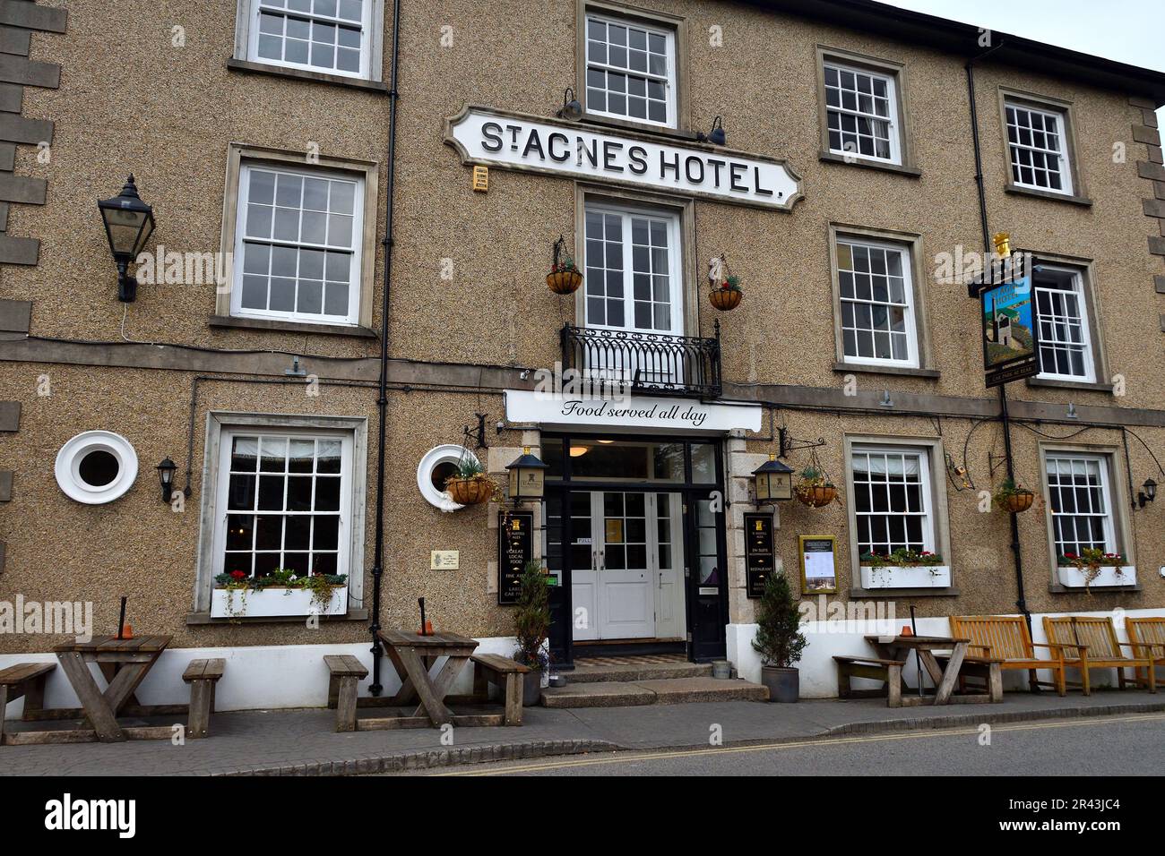 St Agnes Hotel Stock Photo - Alamy