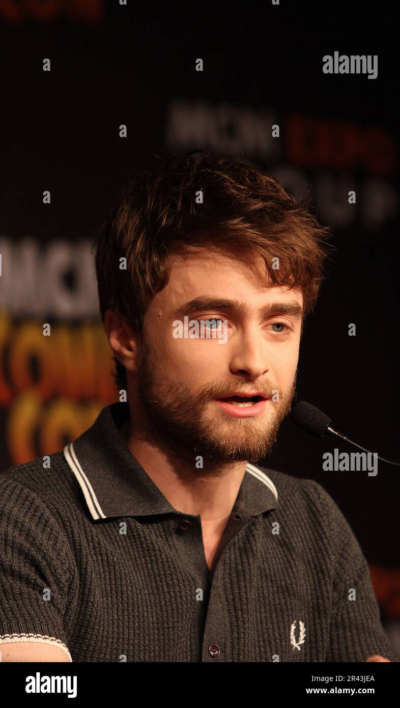Daniel Radcliffe attending the MCM London Comic Con expo promoting his ...