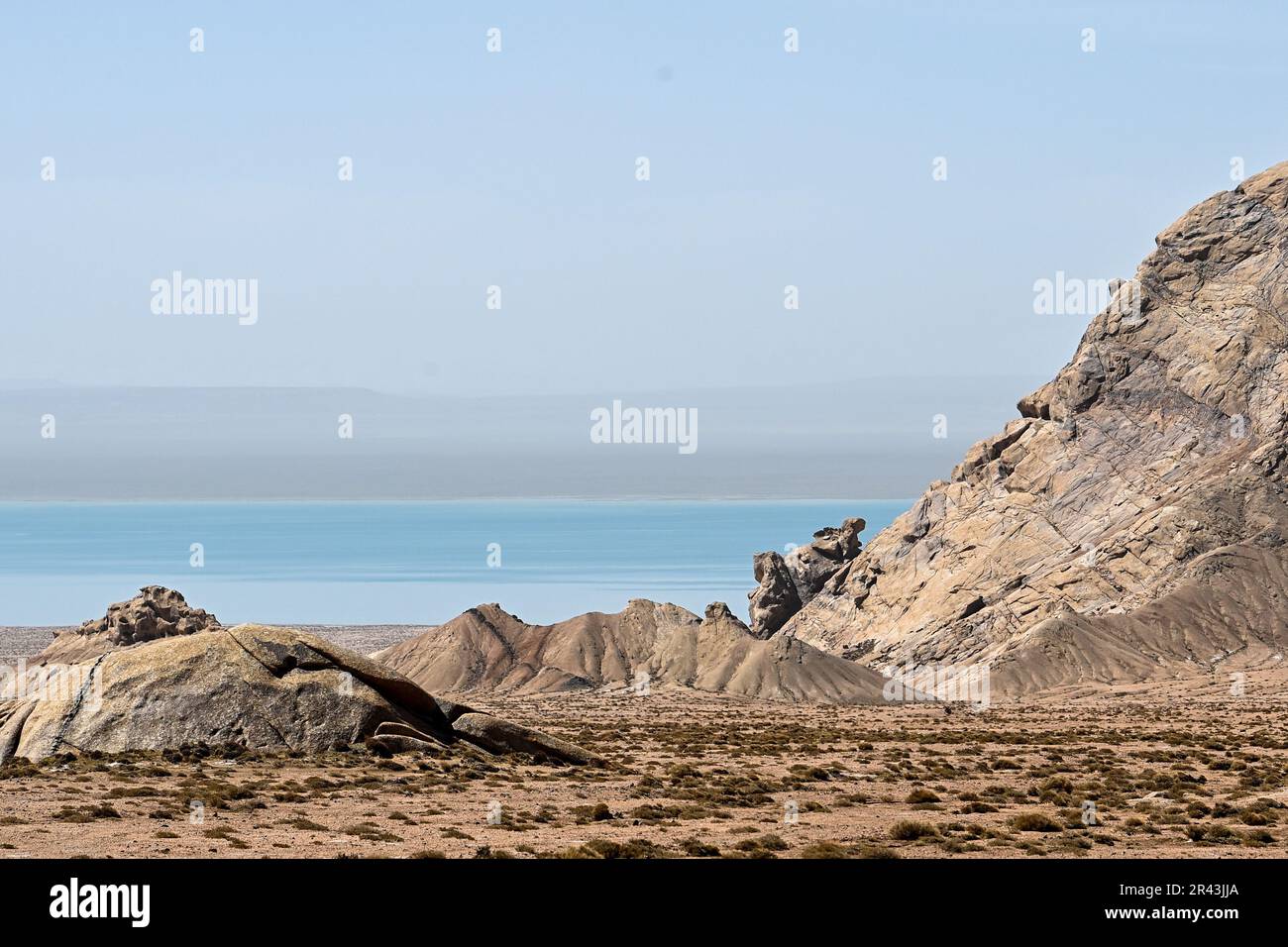Ruoqiang. 23rd May, 2023. This photo taken on May 23, 2023 shows a view ...