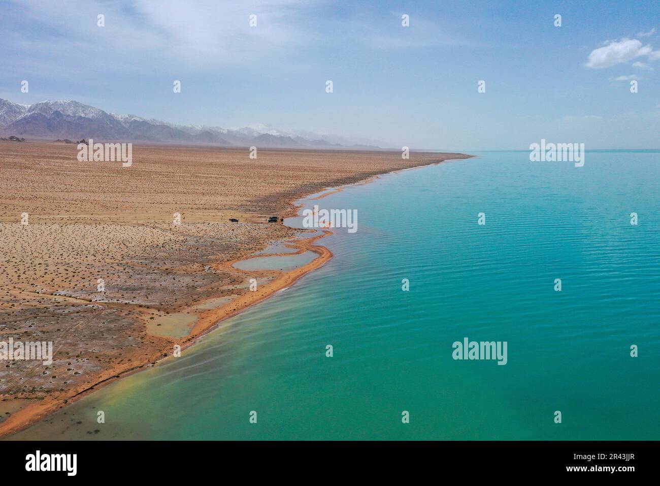 Ruoqiang. 23rd May, 2023. This aerial photo taken on May 23, 2023 shows ...