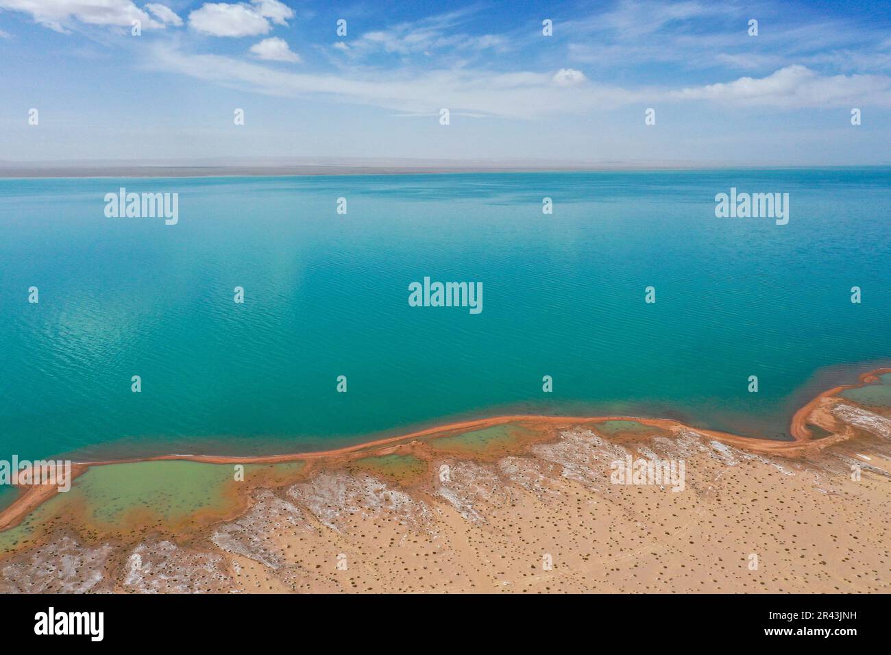 Ruoqiang. 23rd May, 2023. This aerial photo taken on May 23, 2023 shows ...