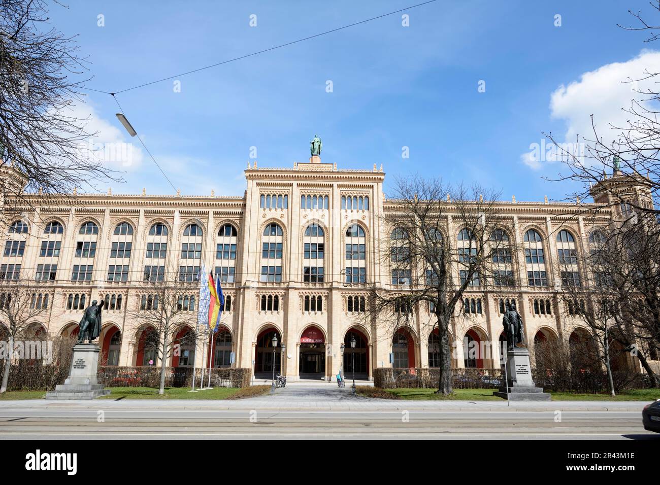 MUNICH, GERMANY, APRIL 9: Government building of Upper Bavaria in ...
