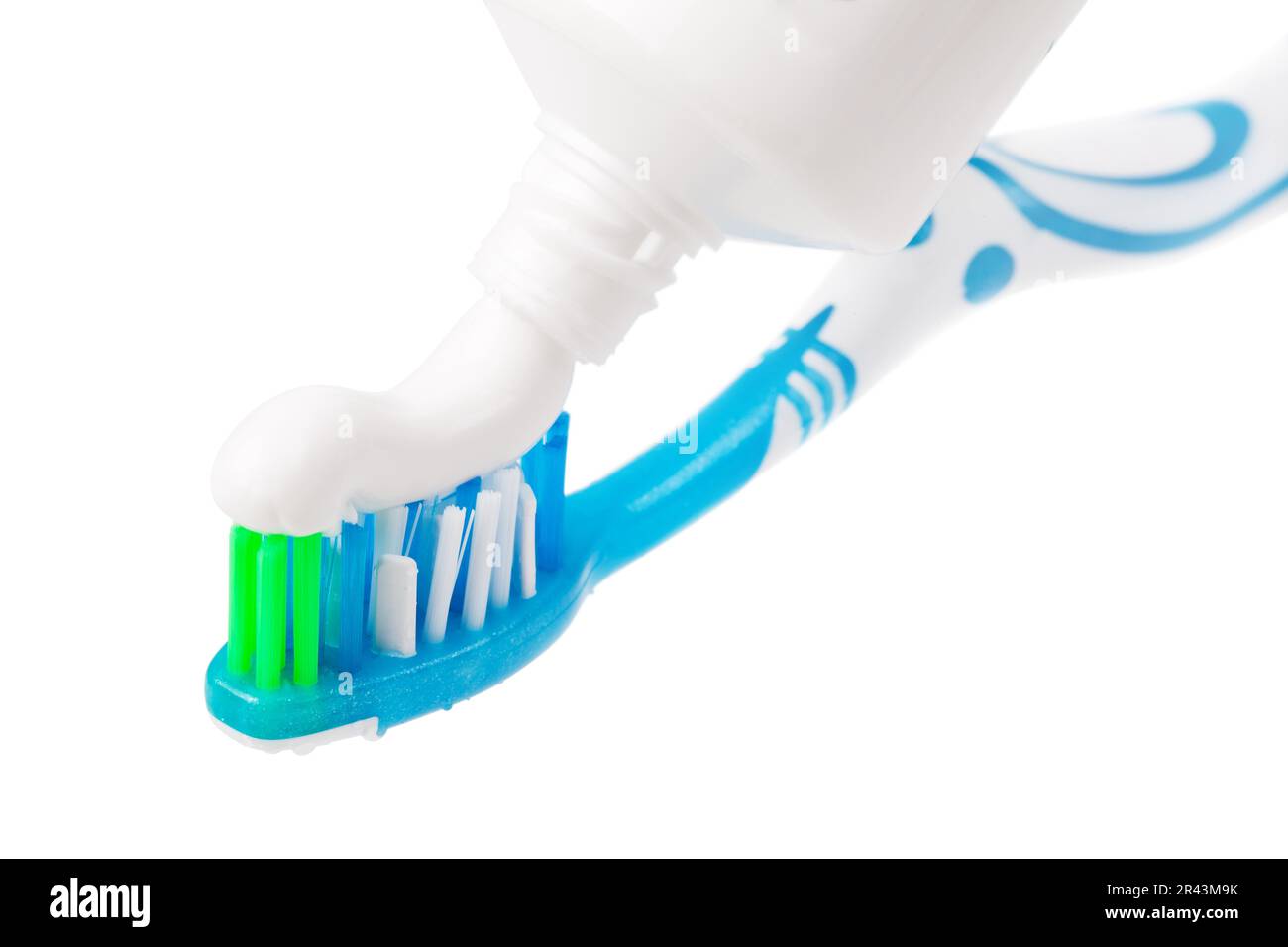 Squeezing toothpaste onto toothbrush Cut Out Stock Images & Pictures ...