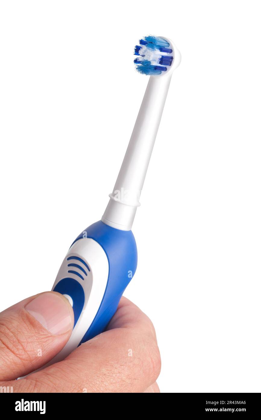 Electric toothbrush isolated on a white background Stock Photo - Alamy