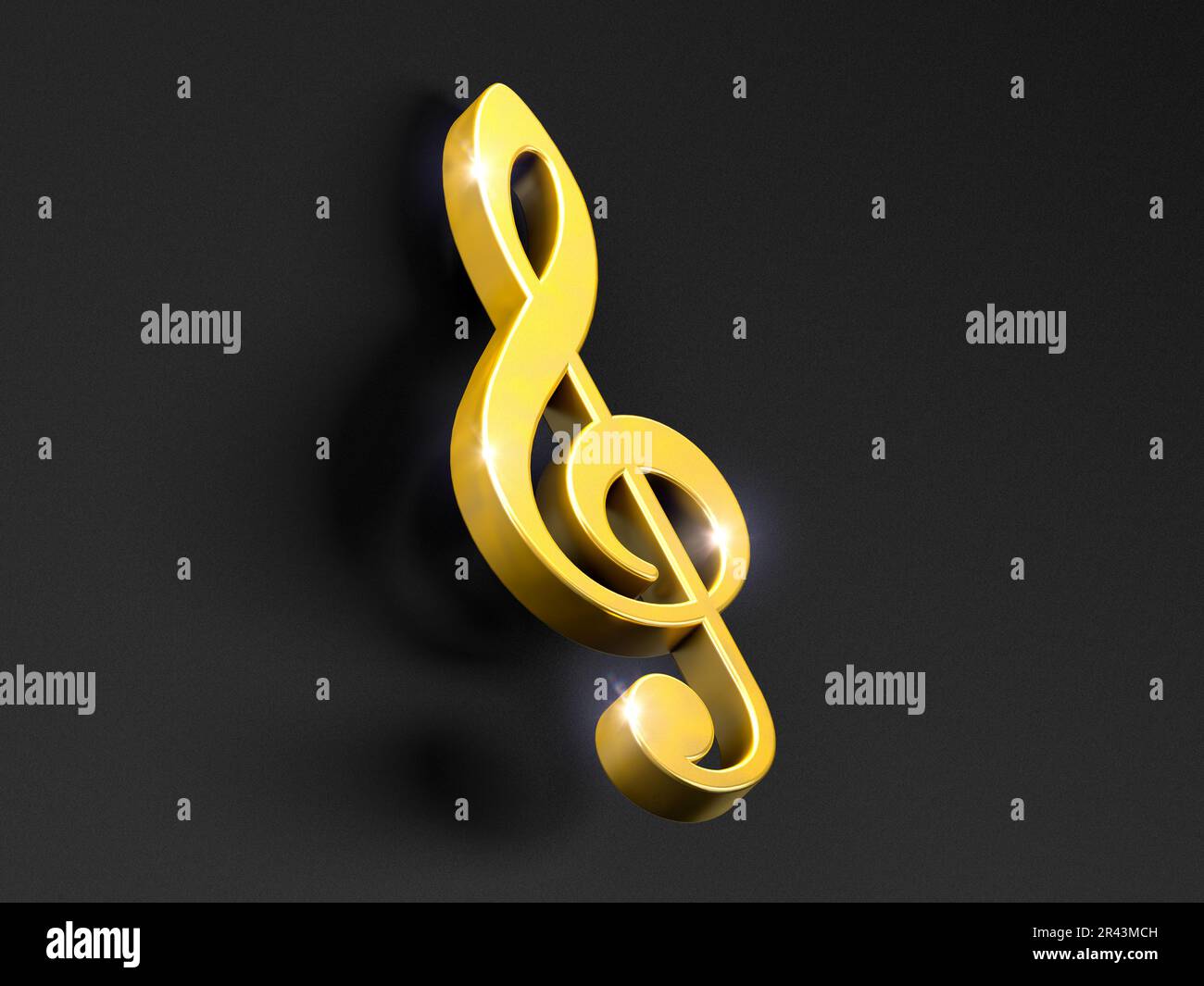 Song and melody concept. Treble clef Stock Photo - Alamy