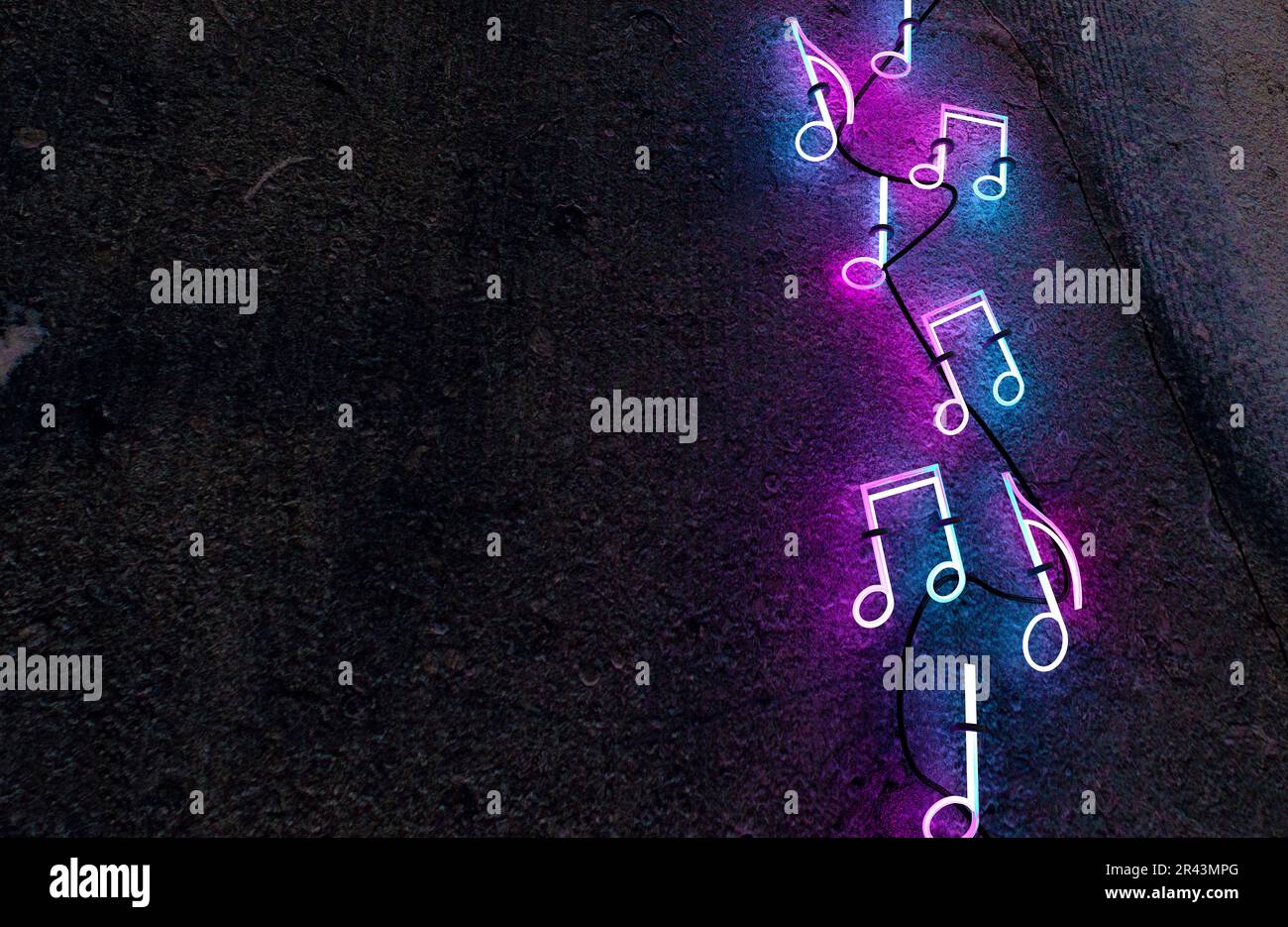 Night glowing neon sign, colorful posters, luminous banner. 3d ...