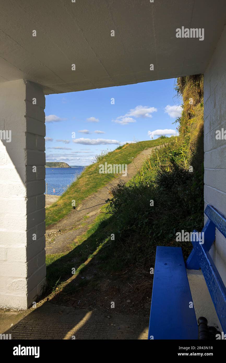 A frame of Porth at Portscatho, Cornwall UK Stock Photo - Alamy