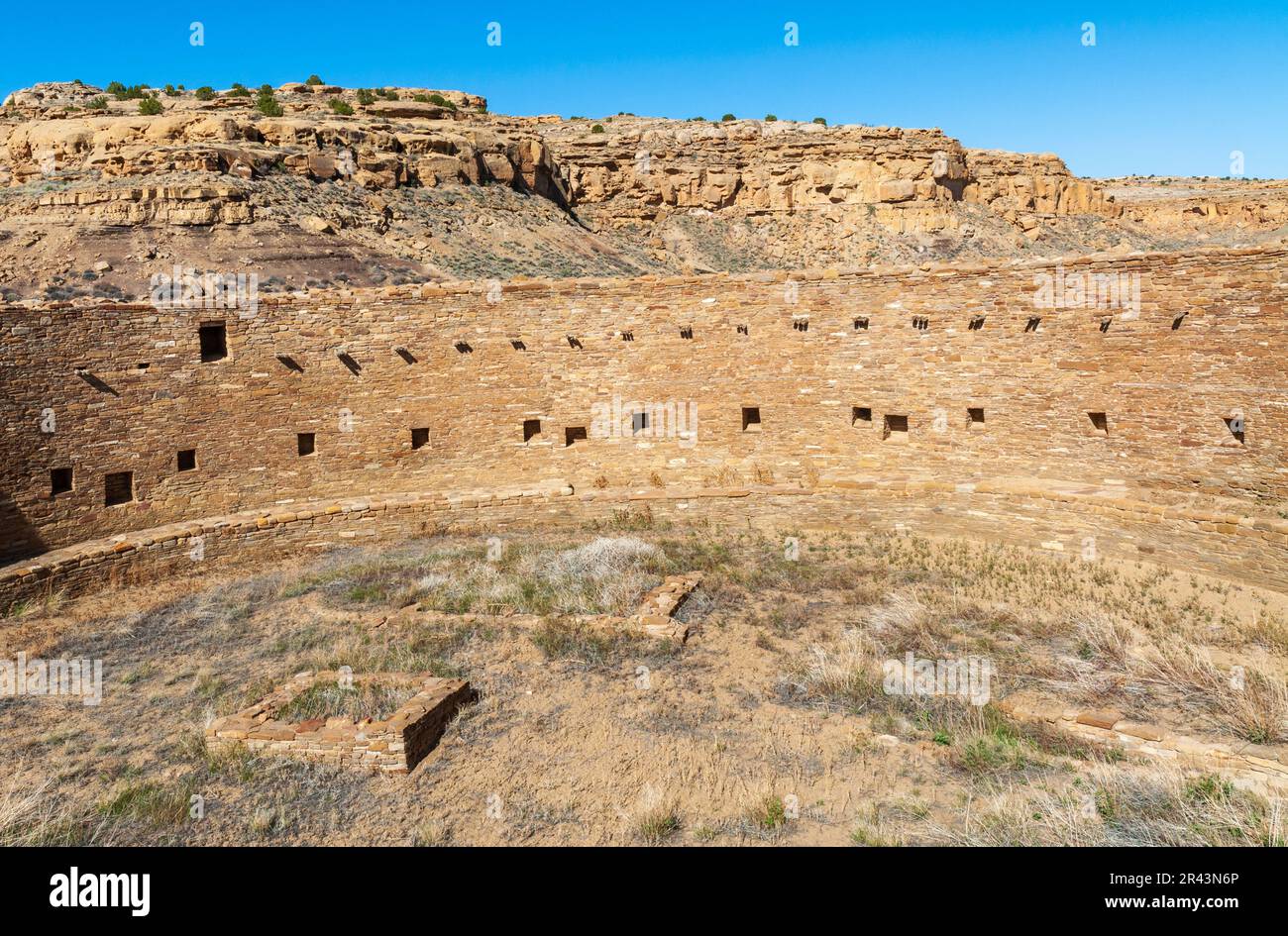 Casa Rinconada at Chaco Culture National Historical Park Stock Photo ...