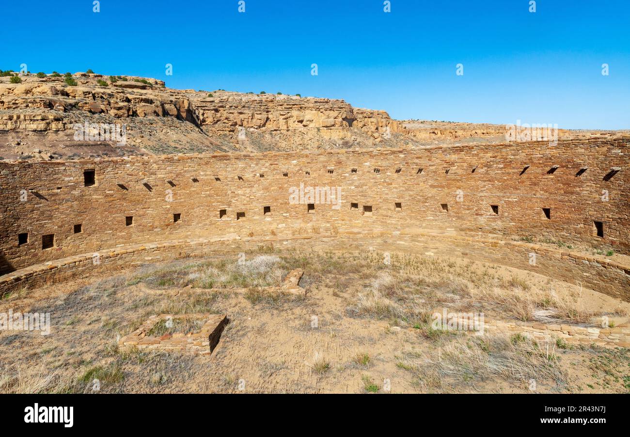Casa Rinconada at Chaco Culture National Historical Park Stock Photo ...
