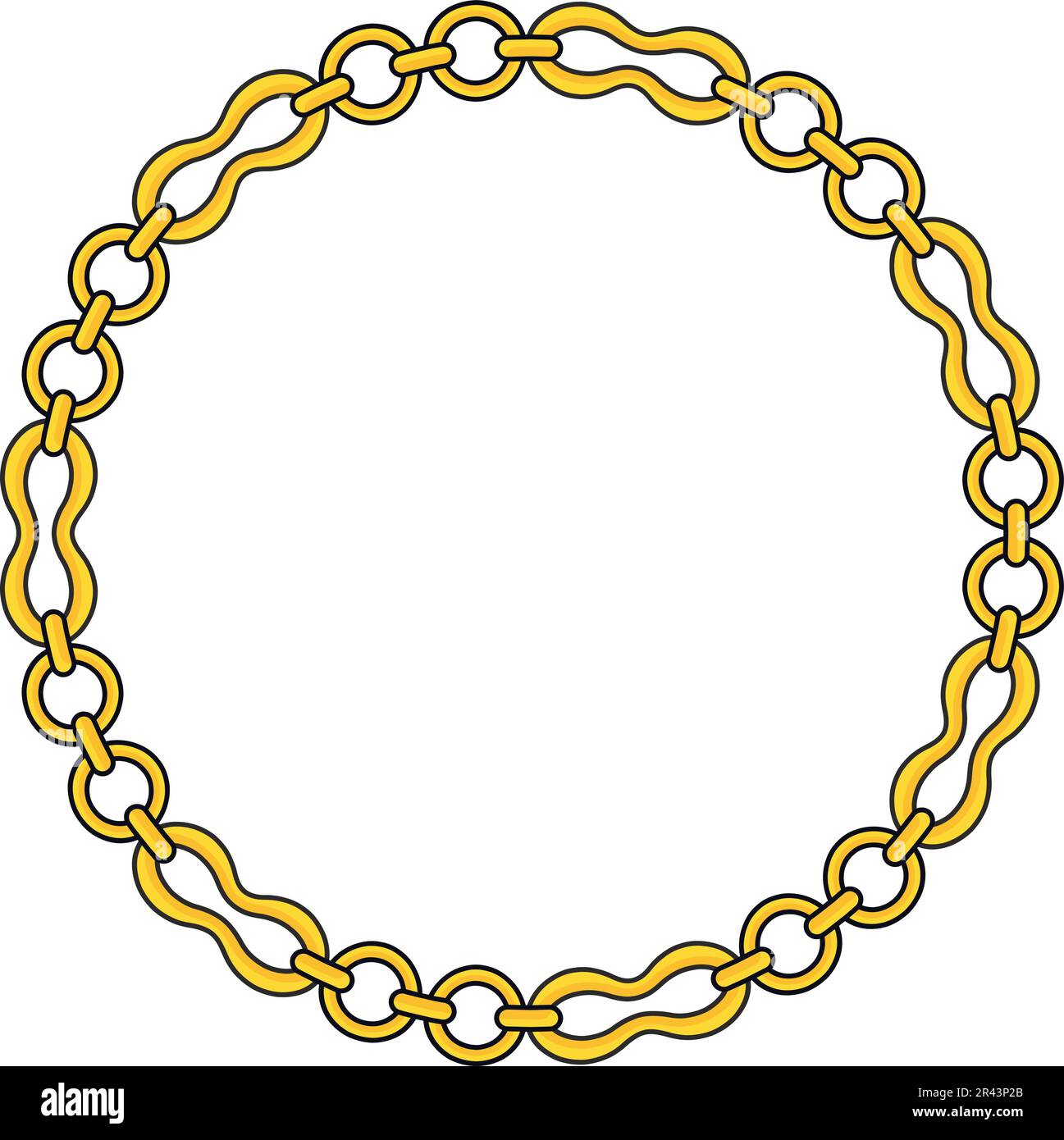 Gold rope chains Cut Out Stock Images & Pictures - Alamy