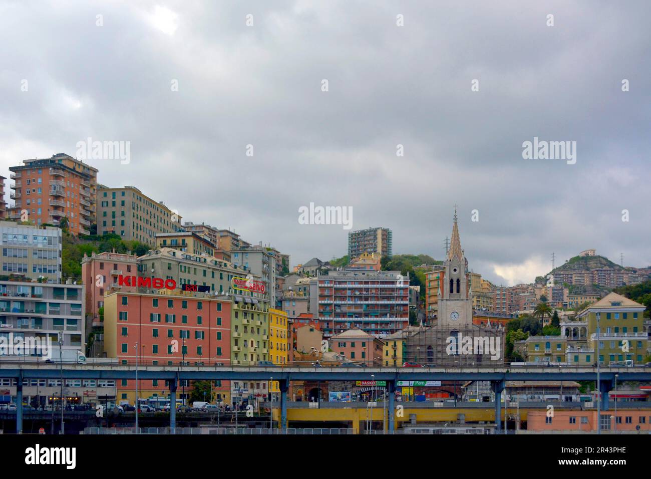 Genoa church tower hi-res stock photography and images - Alamy