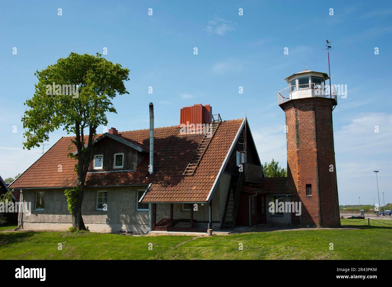 Lighthouse, Uostadvaris, Lithuania, Baltic States Stock Photo - Alamy