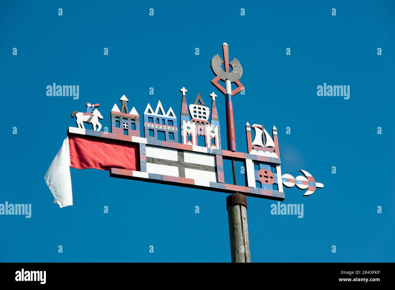 Curonian pennant, Nida, Curonian Spit, Lithuania, Baltic states Stock ...