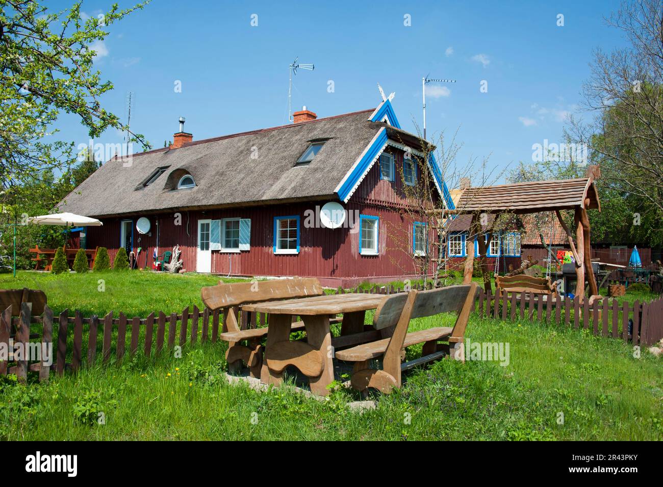 House, Preila, Curonian Spit, Lithuania, Baltic states Stock Photo - Alamy
