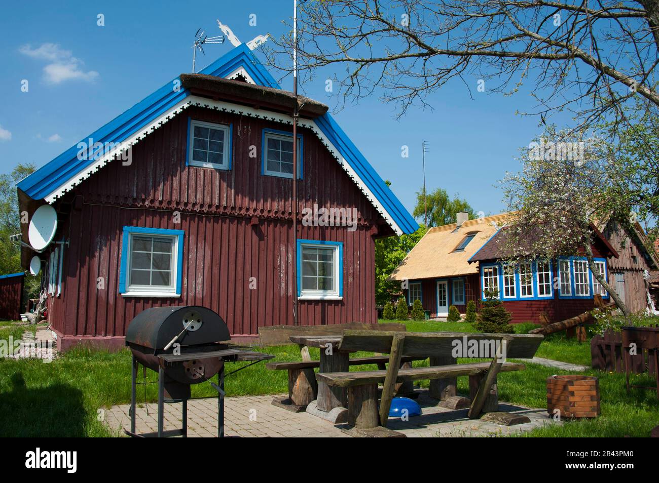 House, Preila, Curonian Spit, Lithuania, Baltic states Stock Photo - Alamy