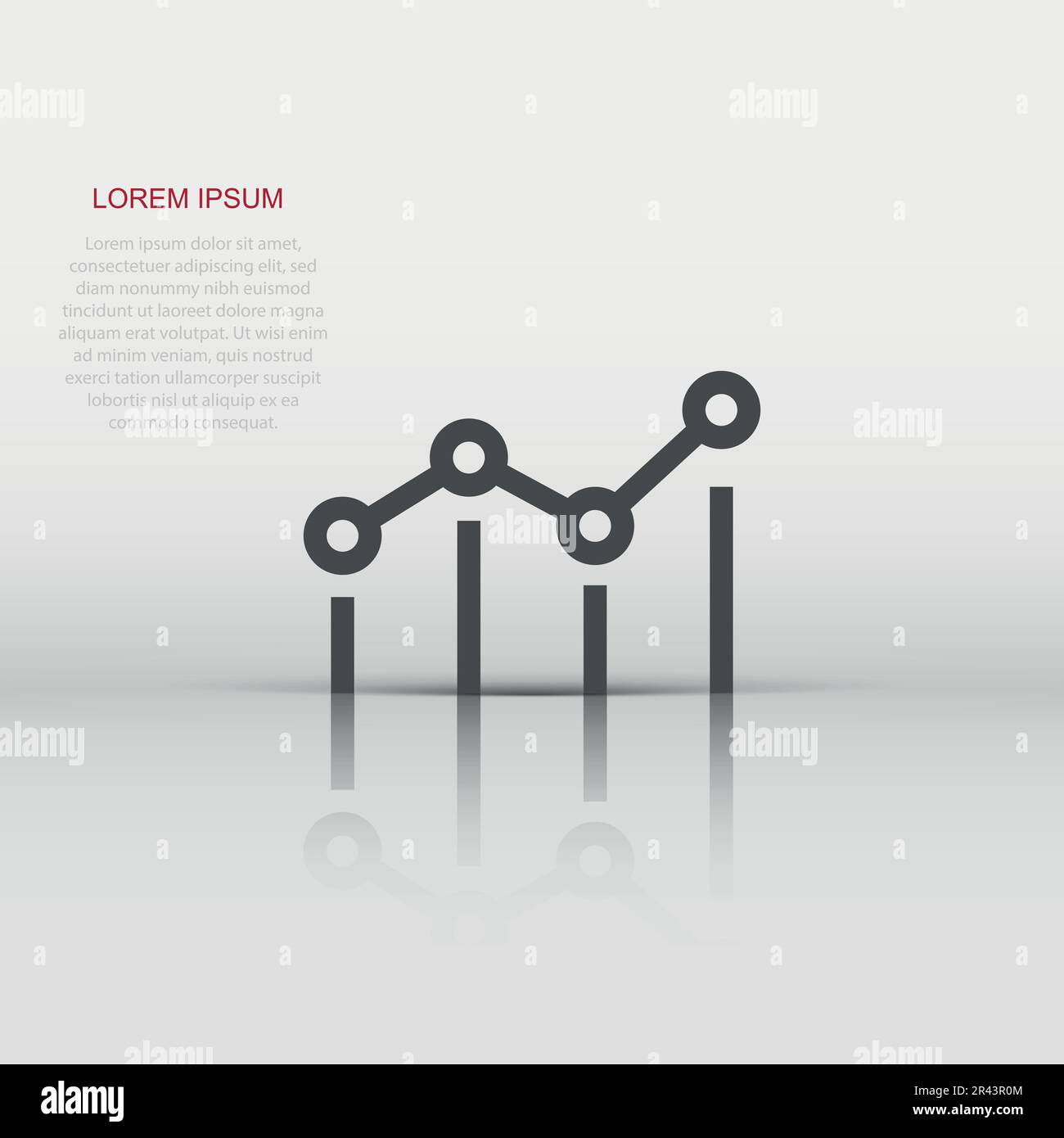 Benchmark measure icon in flat style. Dashboard rating vector ...