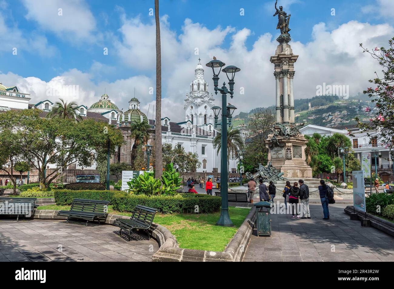 Independence Square with the Metropolitan Cathedral and the Monument to ...