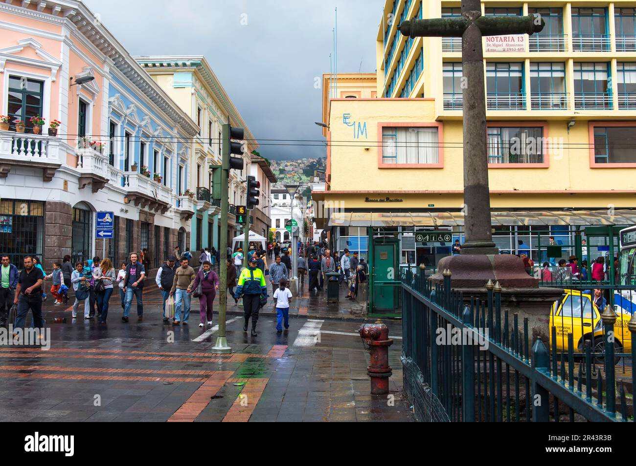 Chile Street, Historical Centre of Quito, Pichincha Province, Ecuador ...