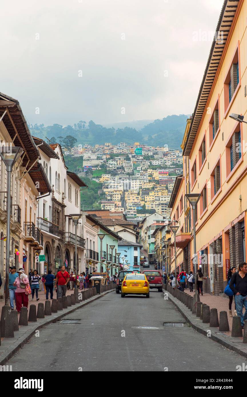 Chile Street, Historical Centre of Quito, Pichincha Province, Ecuador ...