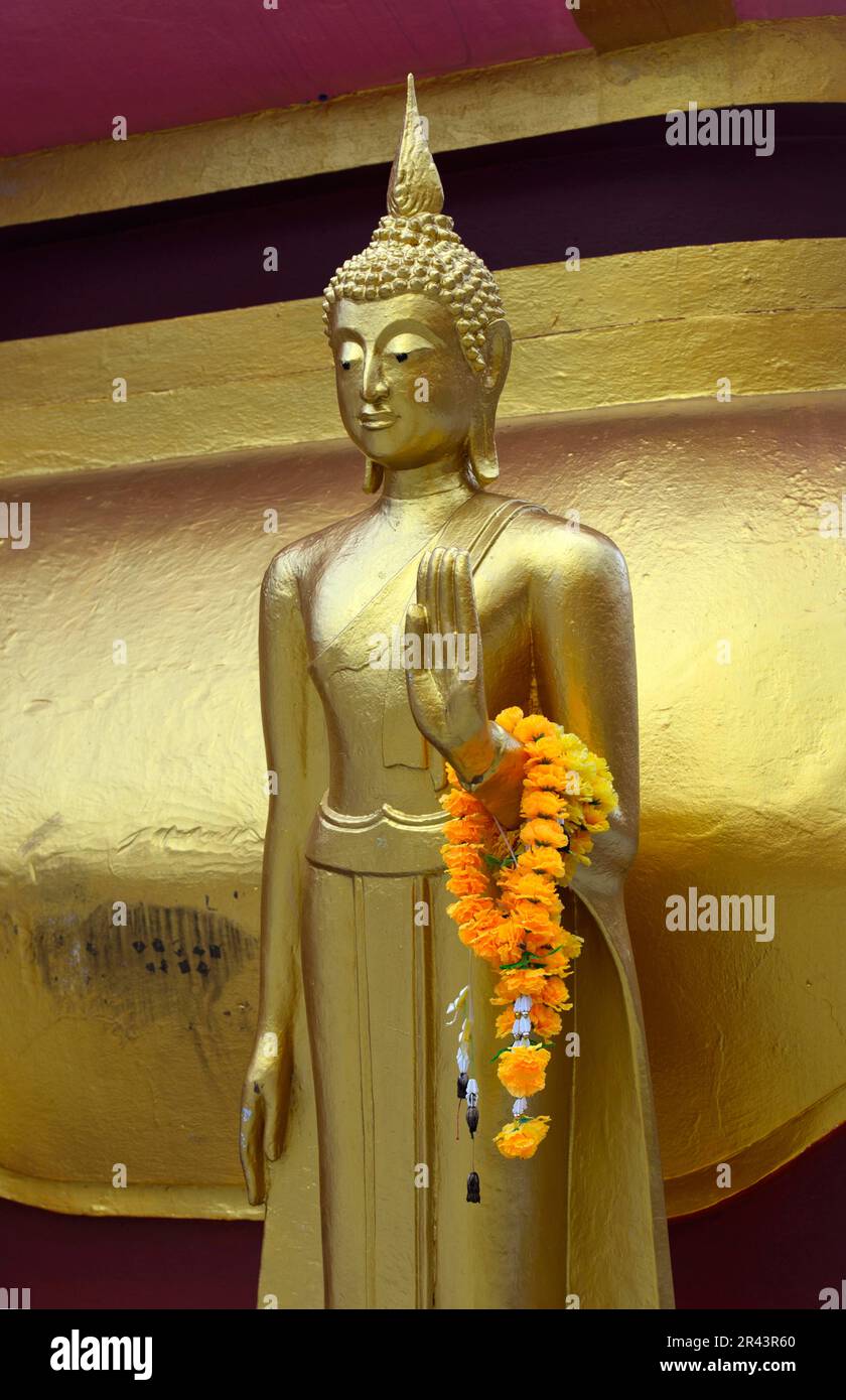 Standing Buddha figure with blessing hand posture, Great Buddha Temple ...