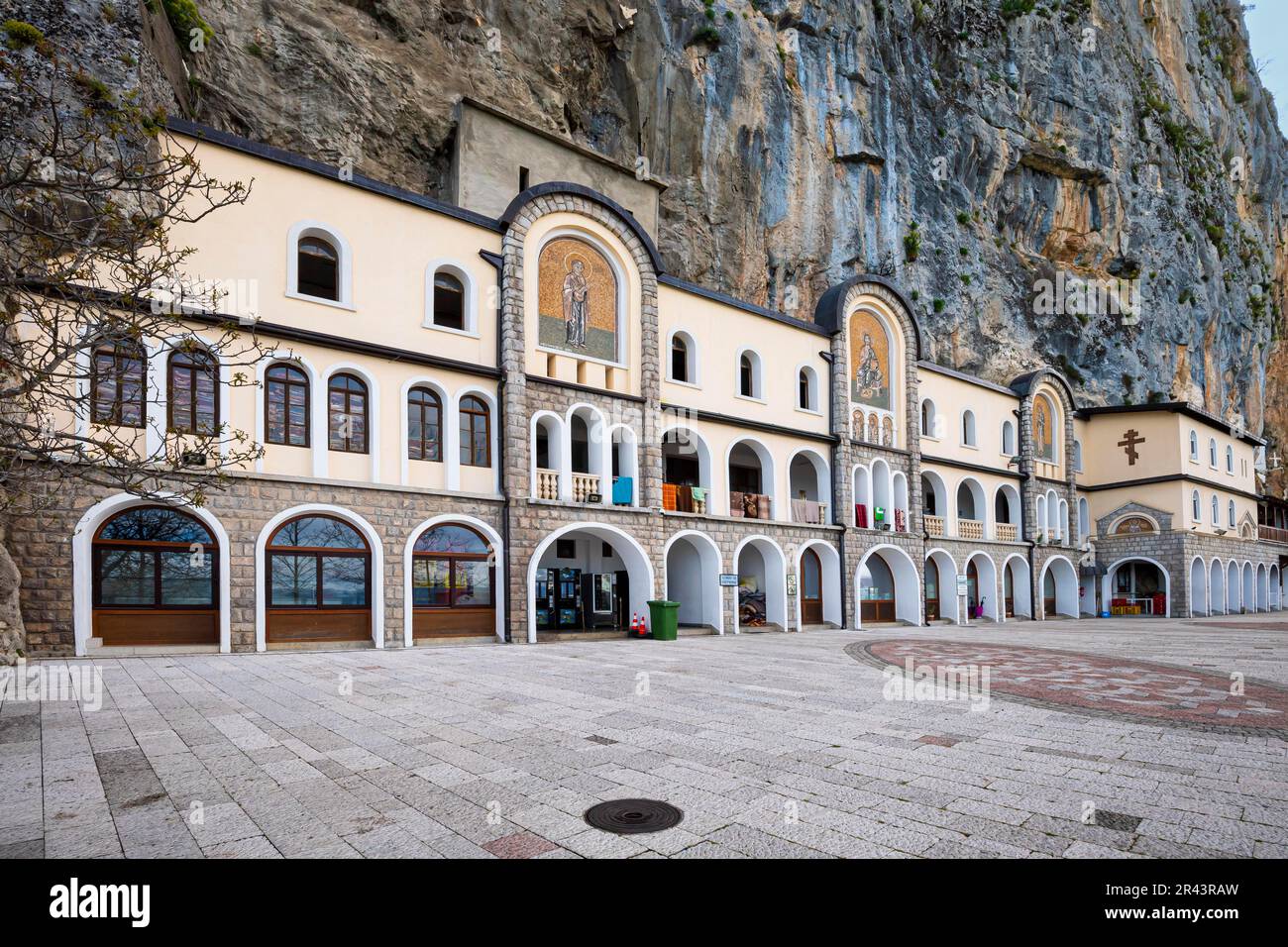 Serbian Orthodox Monastery Ostrog, lower building, Danilovgrad Province ...