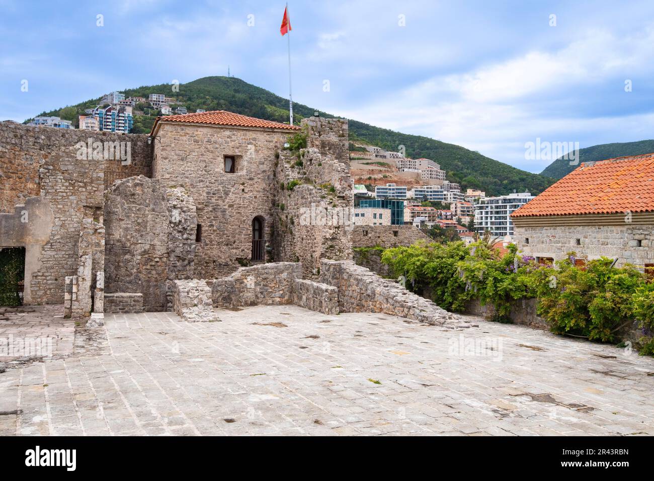 St. Mary's Castle, Citadel, Old Town, Budva, Montenegro Stock Photo - Alamy