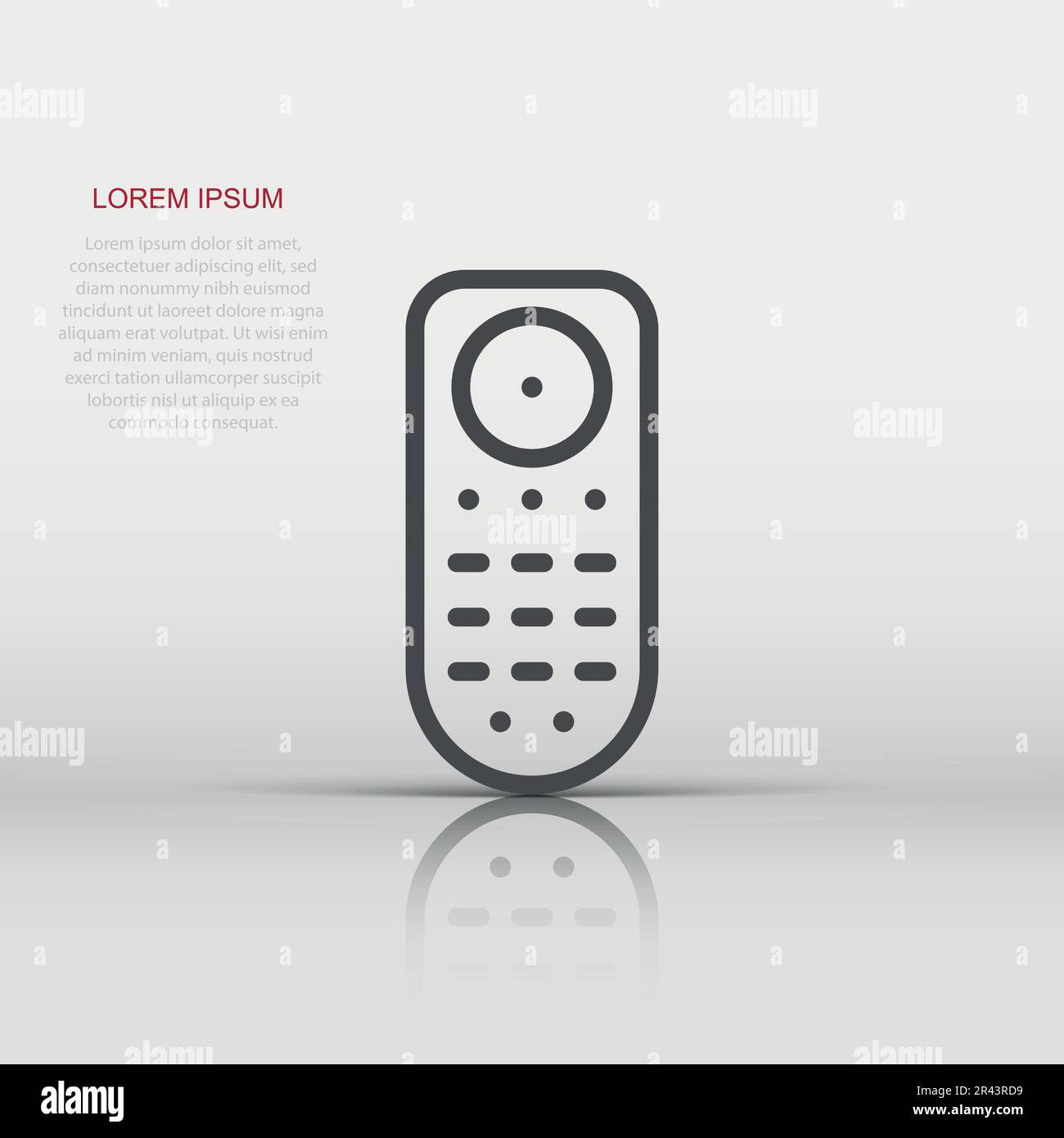 Remote control icon in flat style. Infrared controller vector ...
