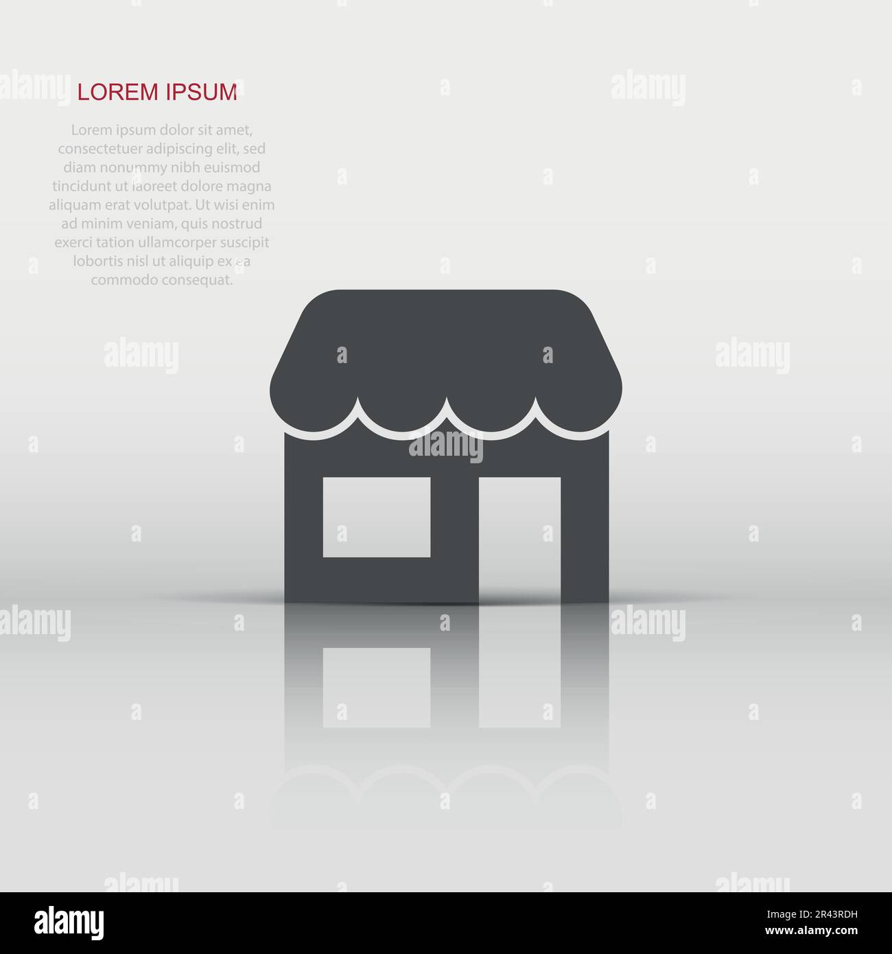 Market Building Vector