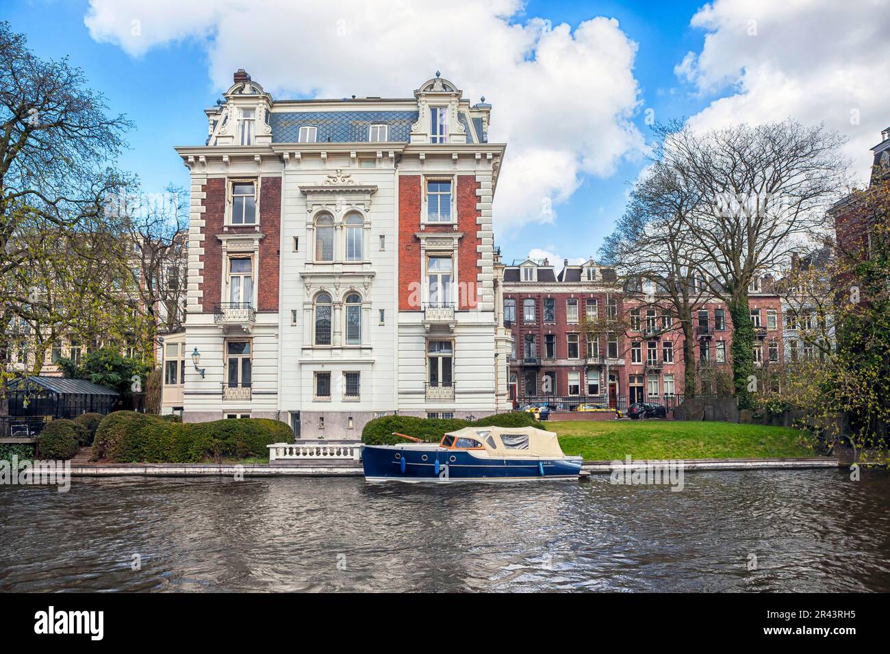 Villa, Singelgracht, Amsterdam, North Holland, Netherlands Stock Photo ...