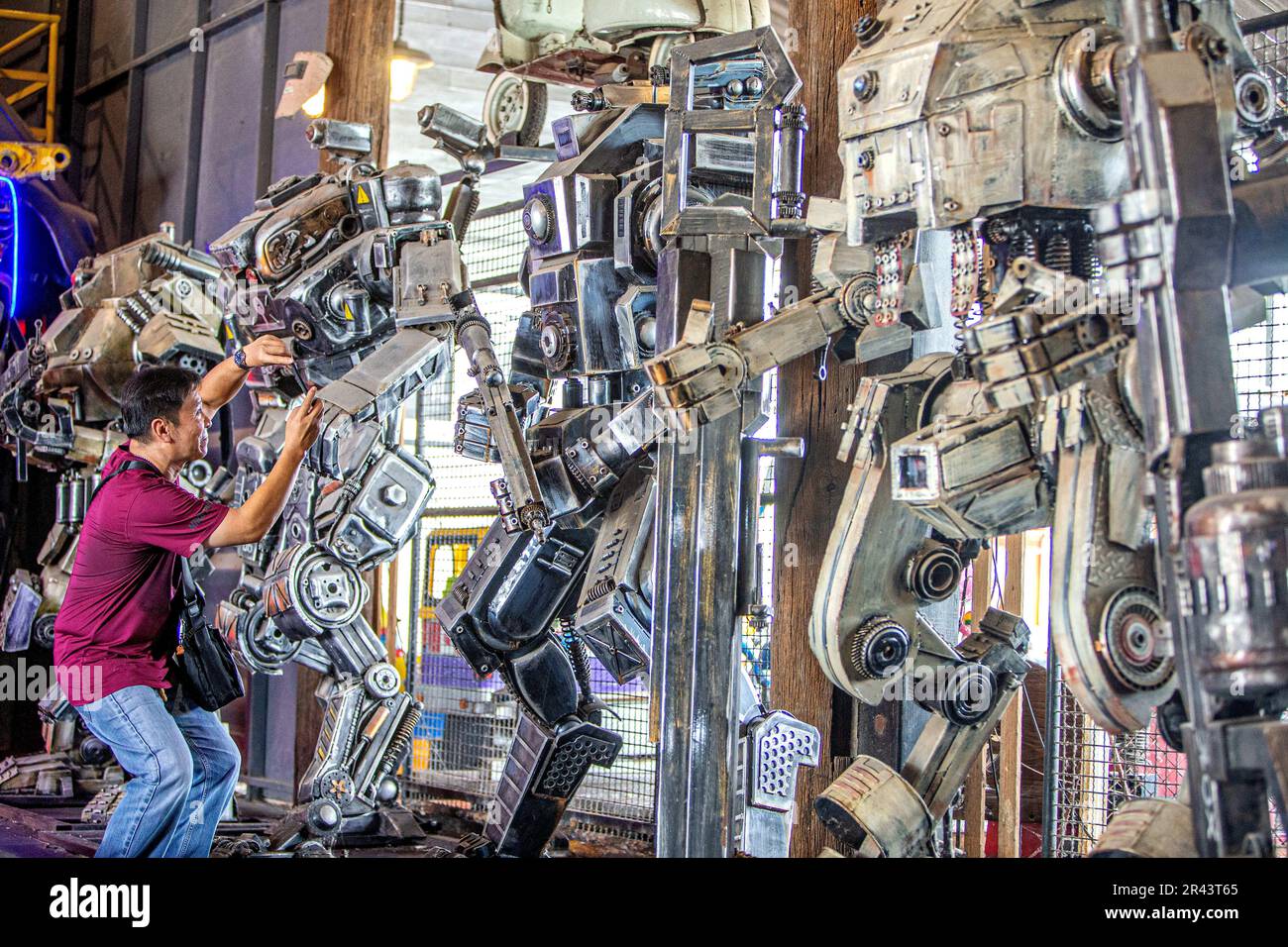 Ang Thong, Thailand. 25th May, 2023. A tourist takes photos at the ...