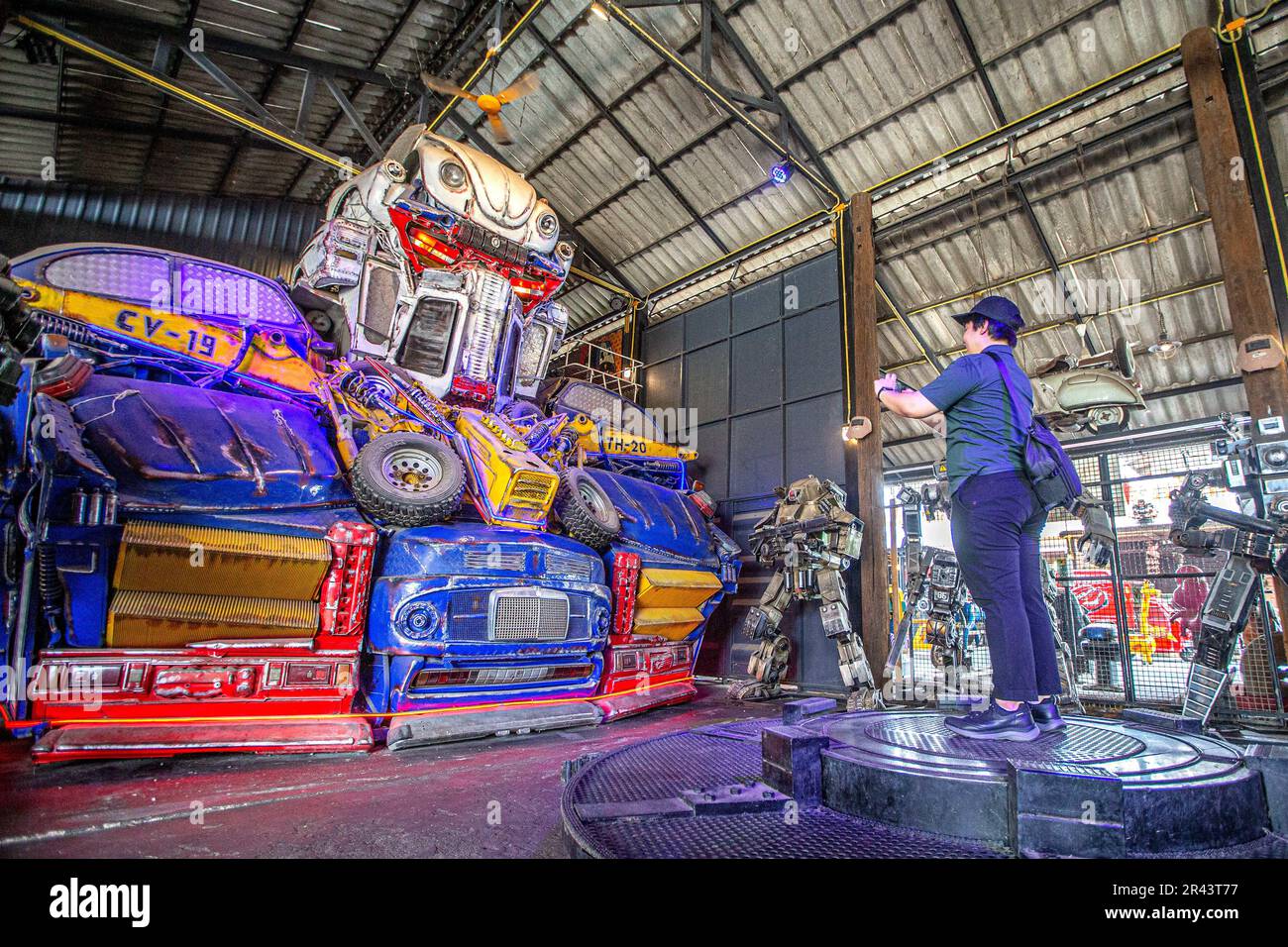 Ang Thong, Thailand. 25th May, 2023. A tourist takes photos at the ...