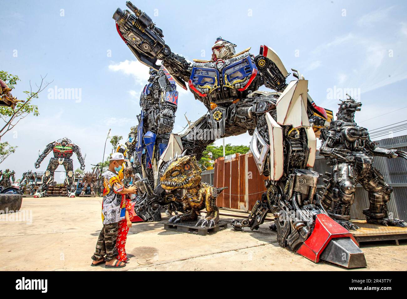 Ang Thong, Thailand. 25th May, 2023. Tourists visit the Transformer ...