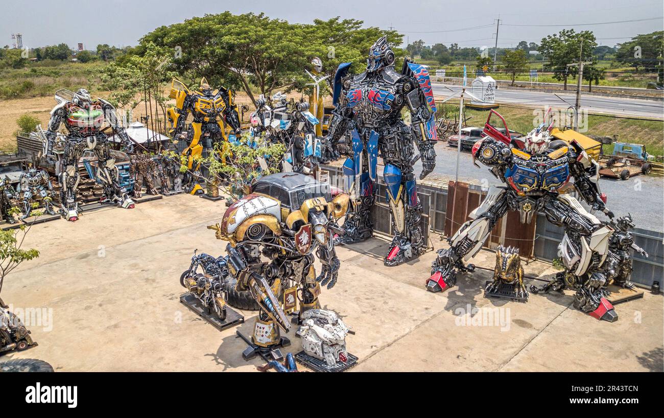 Ang Thong. 25th May, 2023. This aerial photo taken on May 25, 2023 ...