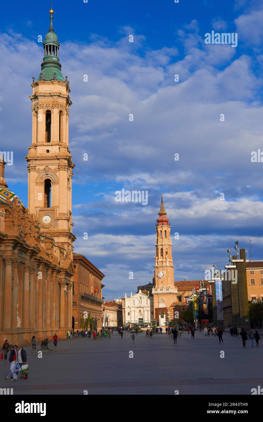Zaragoza, Basilica del Pilar, La Seo Cathedral, Basilica del Pilar ...