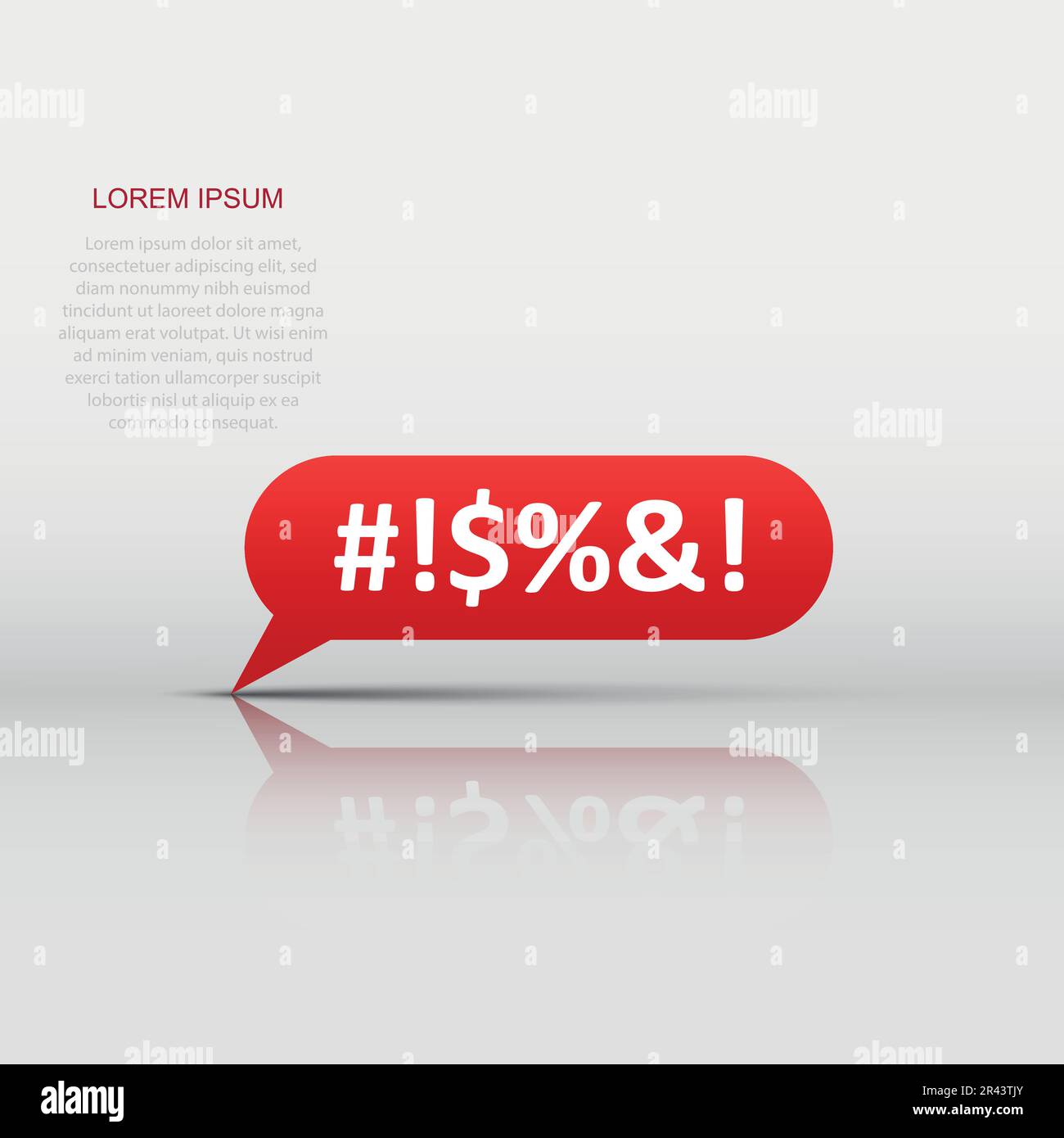 Shout Speech Bubble Icon In Flat Style Complain Vector Illustration On