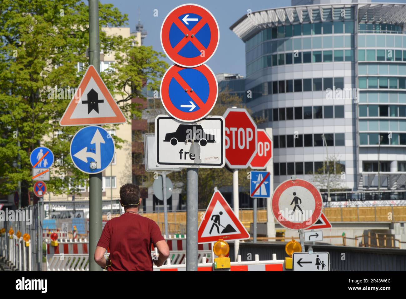 Sign forest, Schwarzbacher Strasse, Wilmersdorf, Berlin, Germany ...