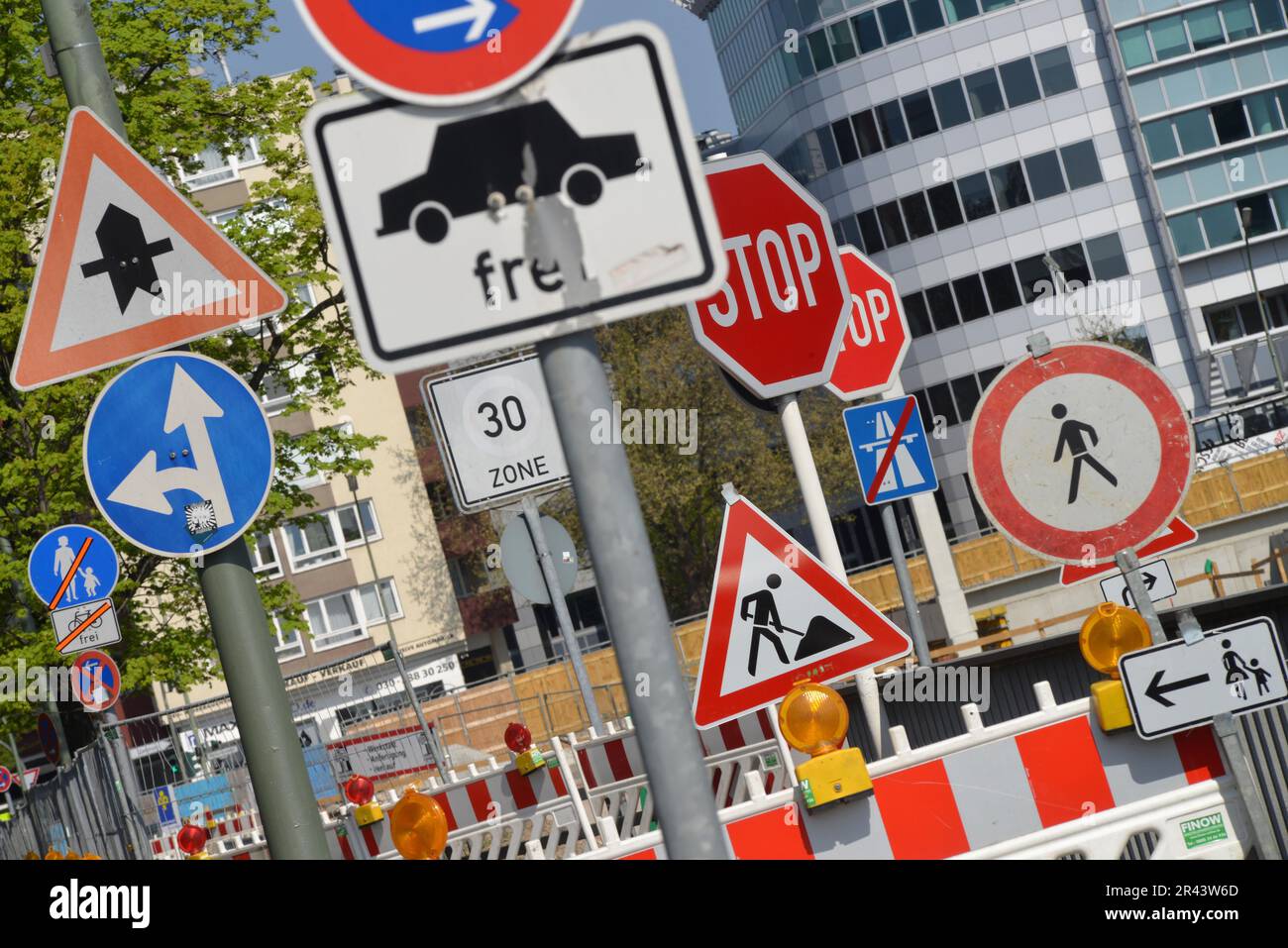 Sign forest, Schwarzbacher Strasse, Wilmersdorf, Berlin, Germany ...