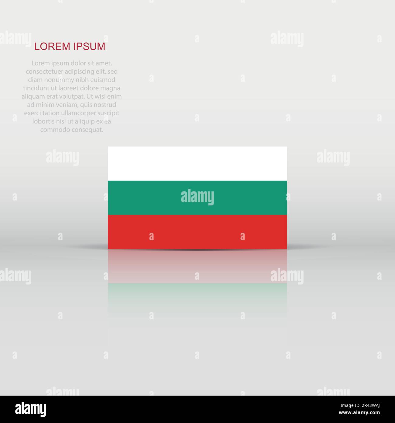 Bulgarian flag vector vectors Stock Vector Images - Alamy