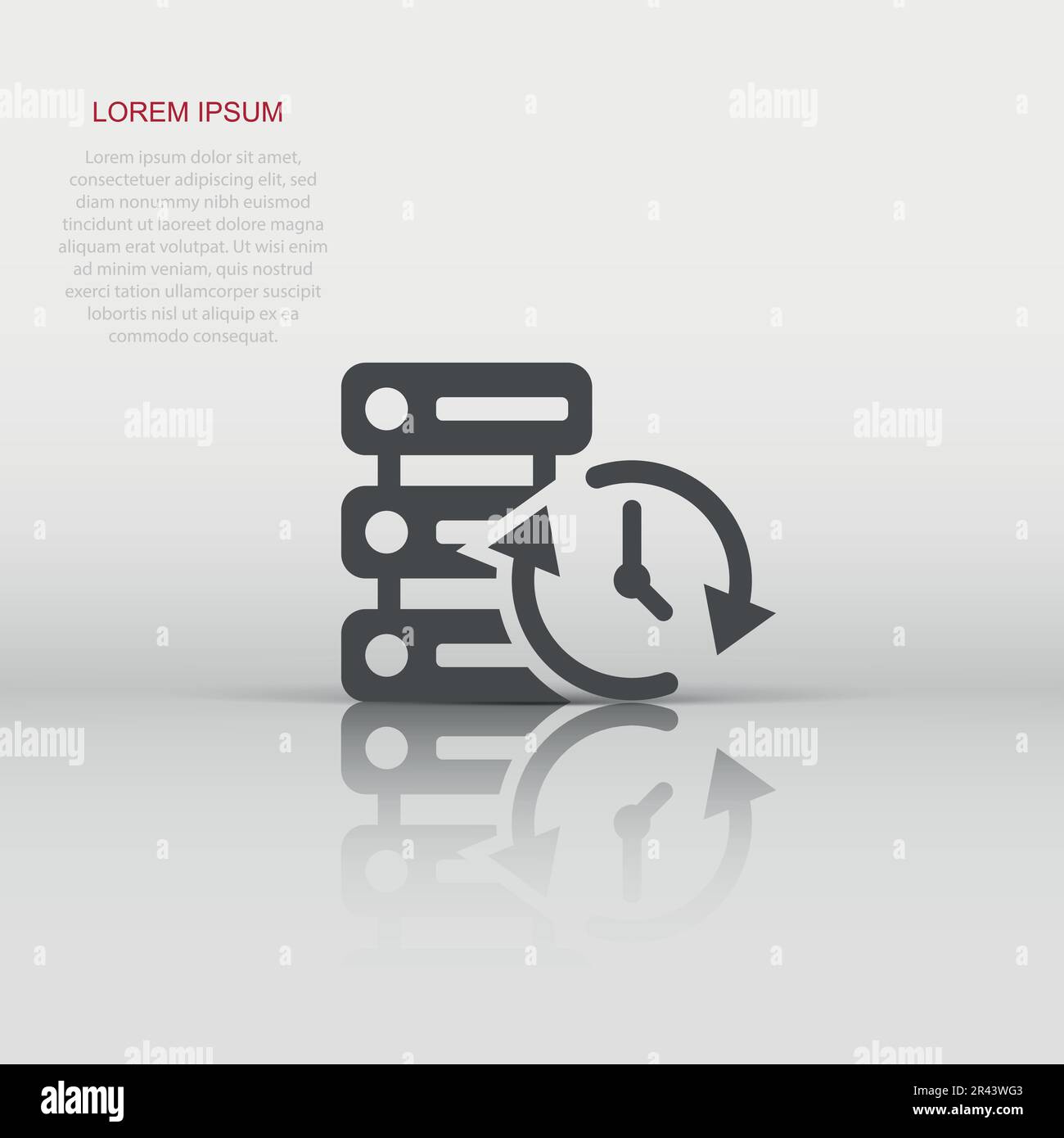 Real time data icon vector vectors hi-res stock photography and images ...