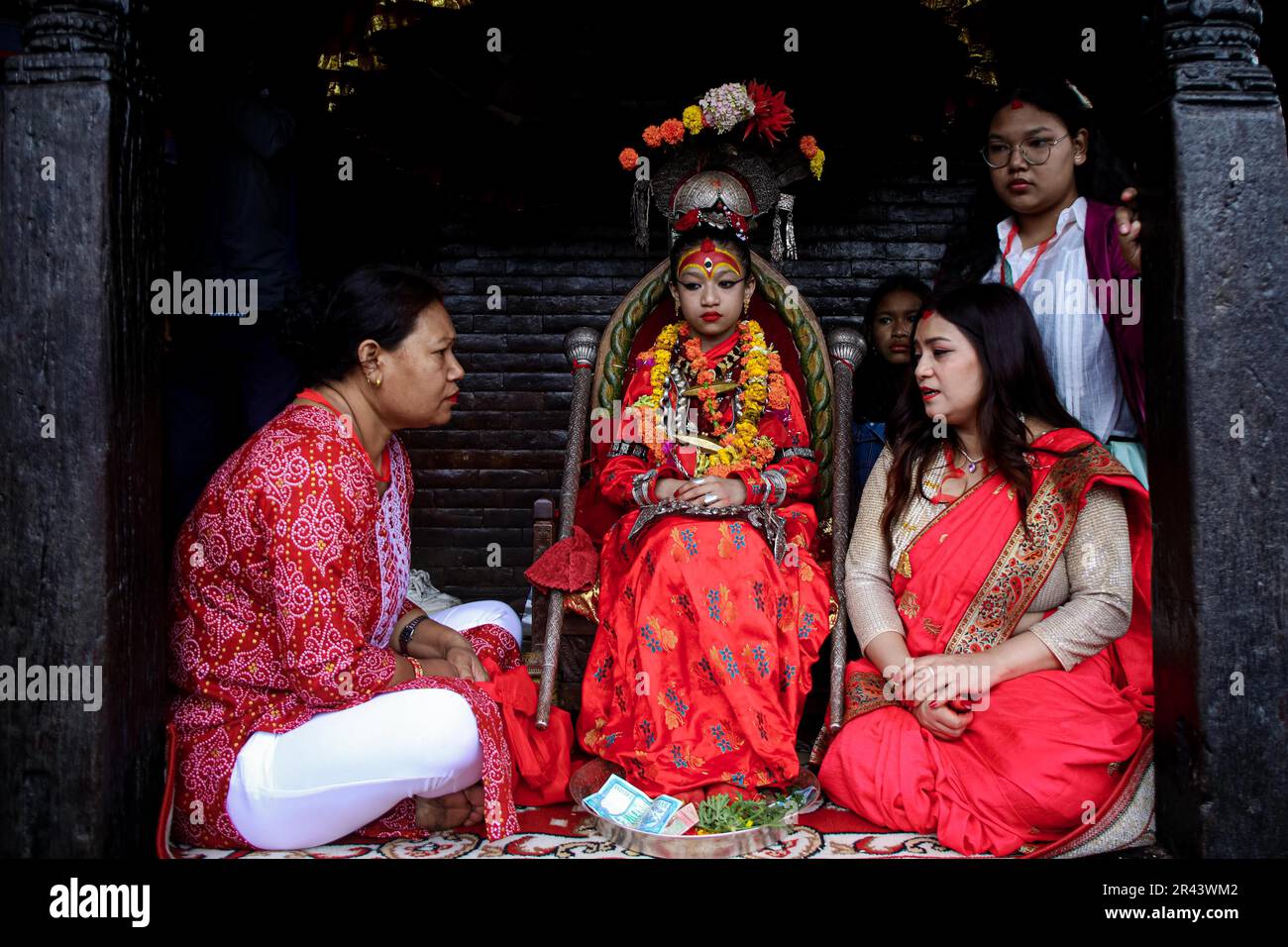 Living Goddess "Kumari" of Lalitpur takes part in an annual Bhoto Jatra ...
