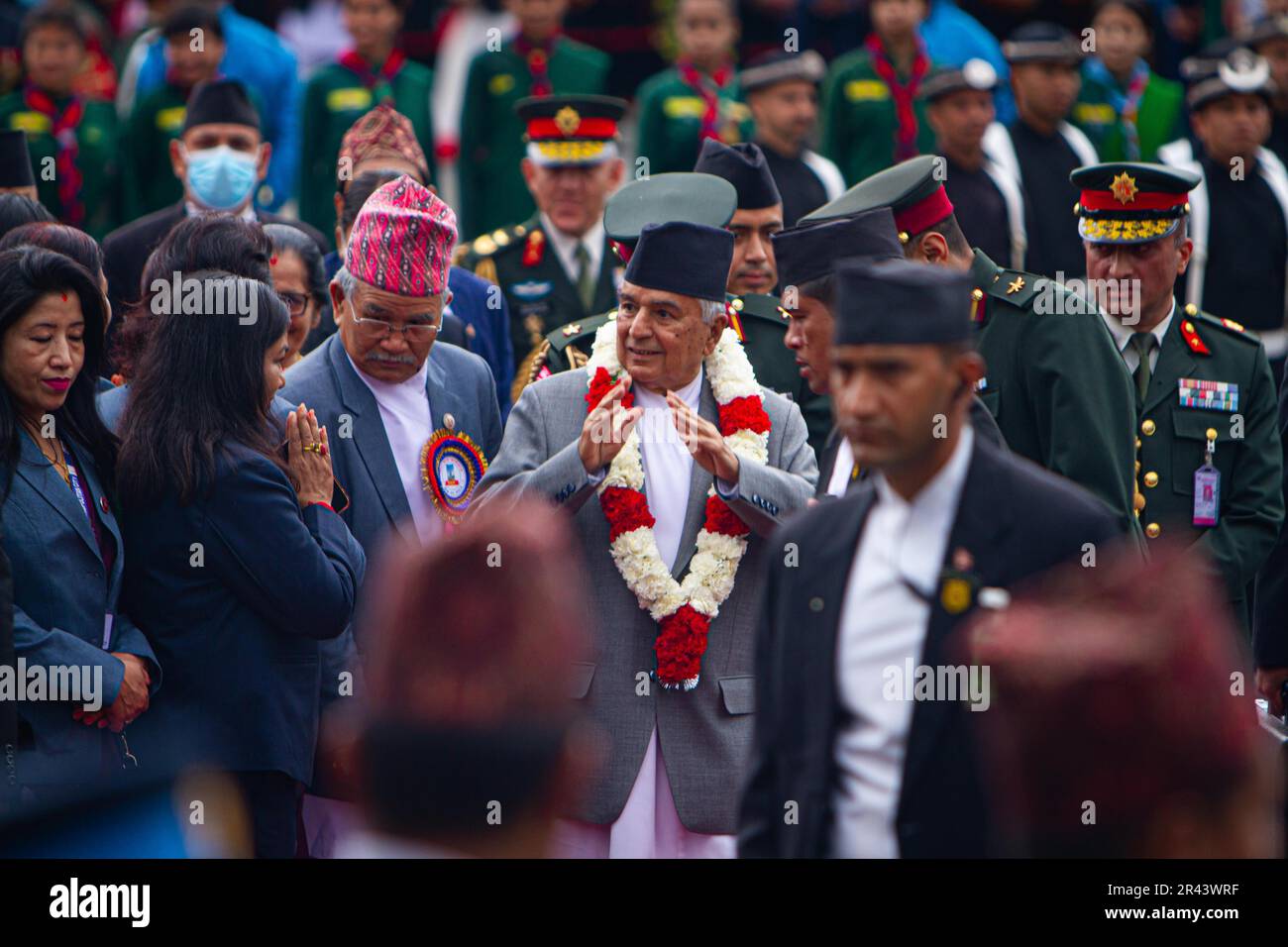 Newly elected President of Democratic Nepal "Ram Chandra Poudel" takes ...