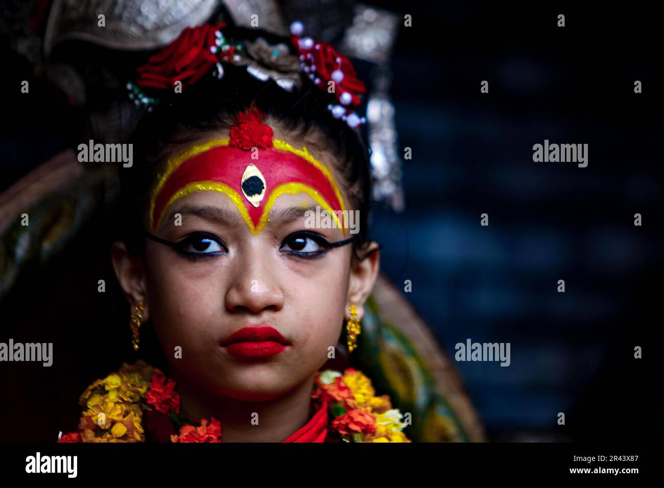 Living Goddess "Kumari" of Lalitpur takes part in an annual Bhoto Jatra ...