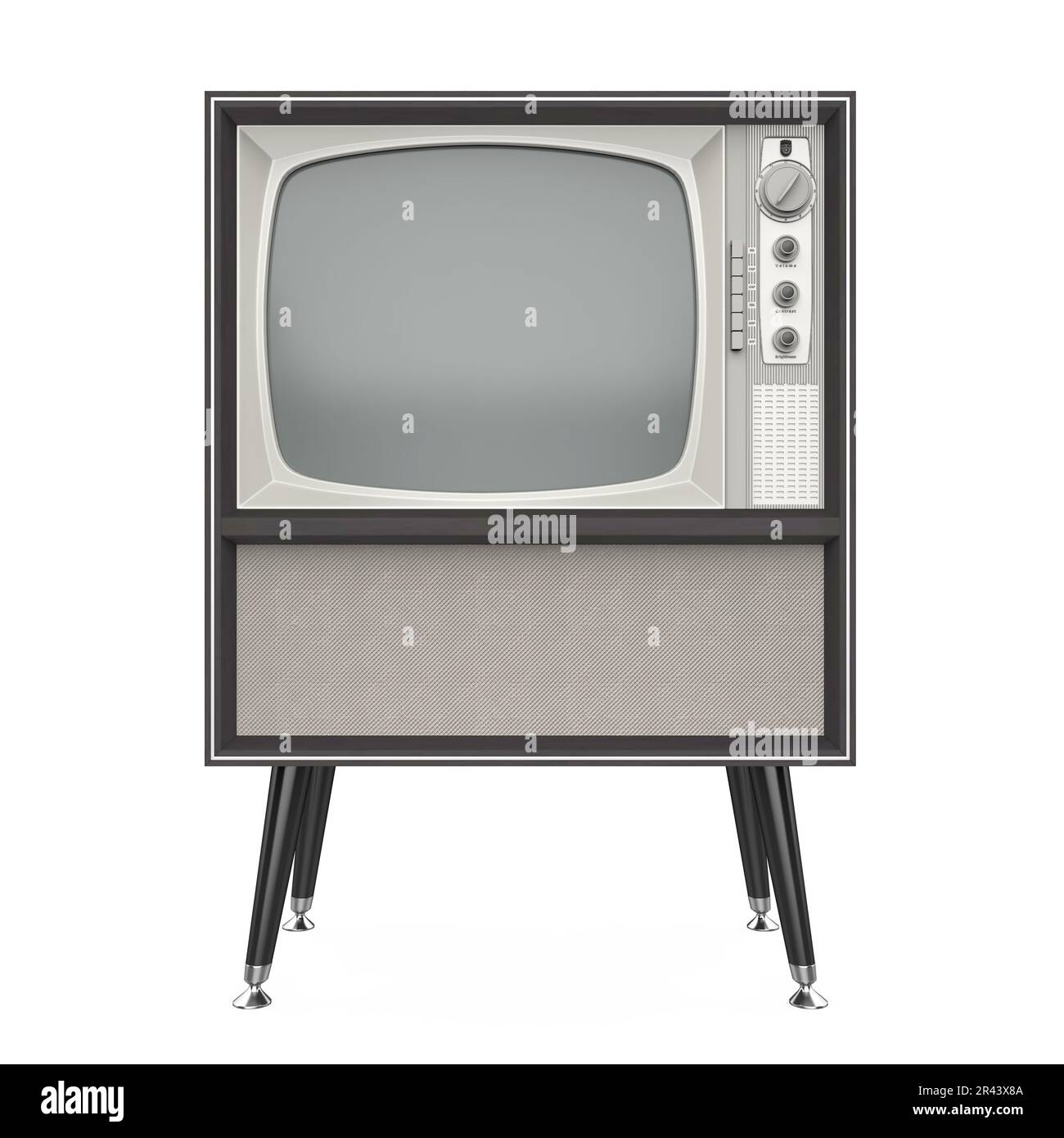Retro Television Isolated Stock Photo - Alamy