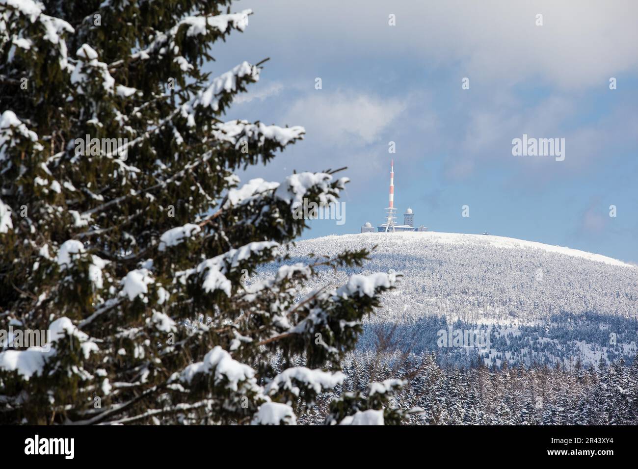 The Brocken Harz summit in winter Stock Photo - Alamy