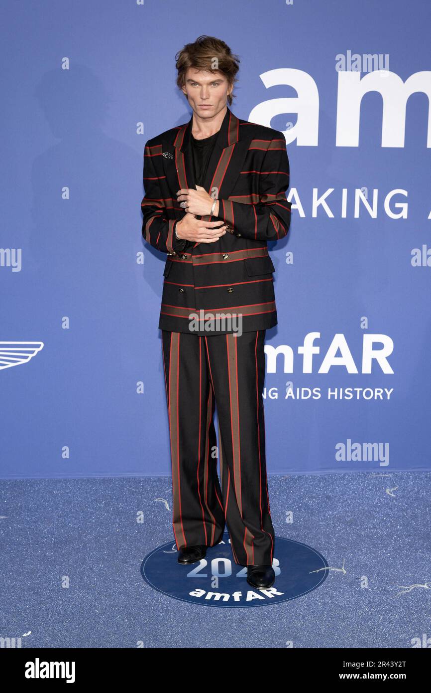 Jordan Barret attends the amfAR Cannes Gala 2023 at Hotel du Cap-Eden ...