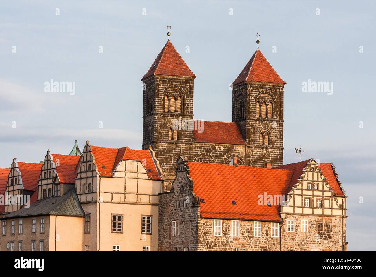 Collegiate Church Castle World Heritage City of Quedlinburg Stock Photo ...