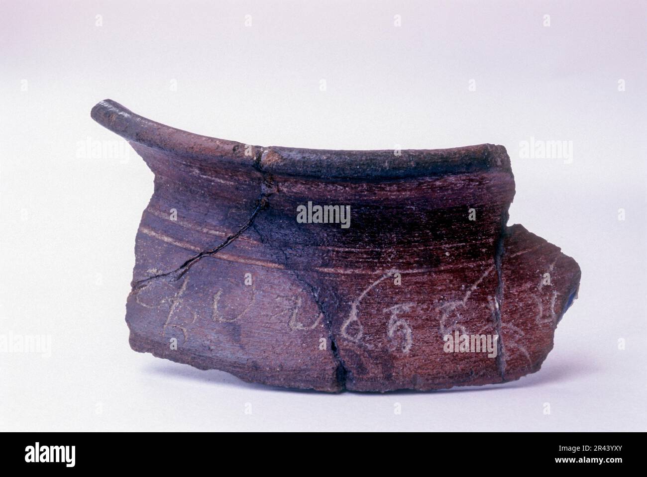 Inscribed terracotta pottery, 5th century collected at Muttom near ...